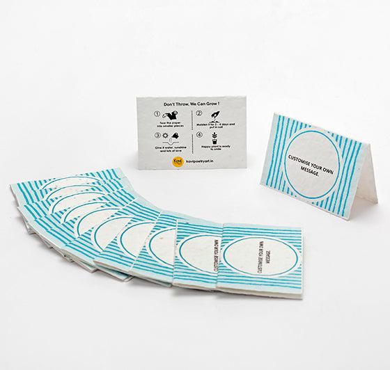 Customised Seed Paper Fordable Cards – Kavi The Poetry-Art Project